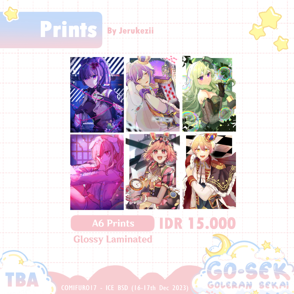 Jual A6 Print Project Sekai Mafuyu, Mizuki, Rui, Emu, Nene, Tsukasa ...