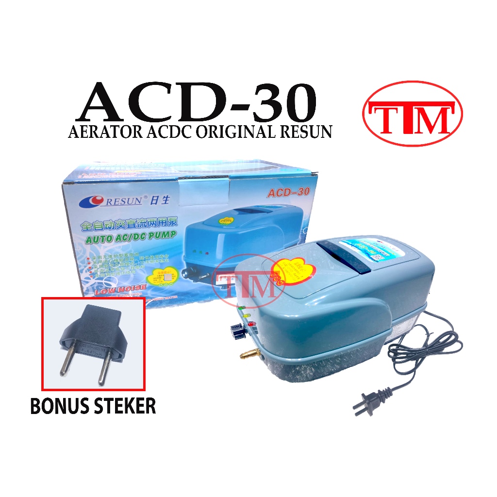 Jual ACD 30 POMPA UDARA ACDC ORIGINAL RESUN AERATOR AQUARIUM KOLAM ACD ...