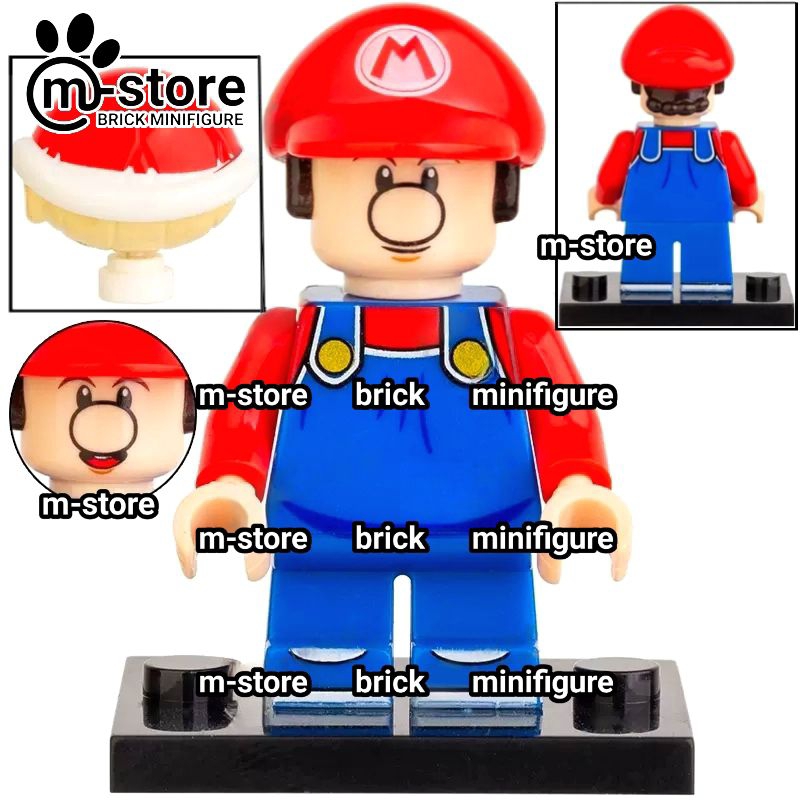 Jual brick super mario bros baby mario mini toy figure | Shopee Indonesia