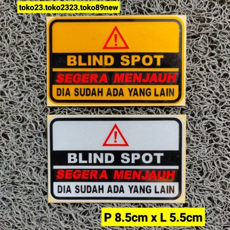 Jual stiker kata kata peringatan blind spot sticker cutting motor ...
