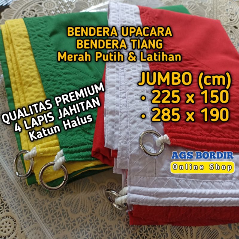 Jual Bendera merah putih JUMBO PREMIUM KATUN HALUS bendera tiang ...