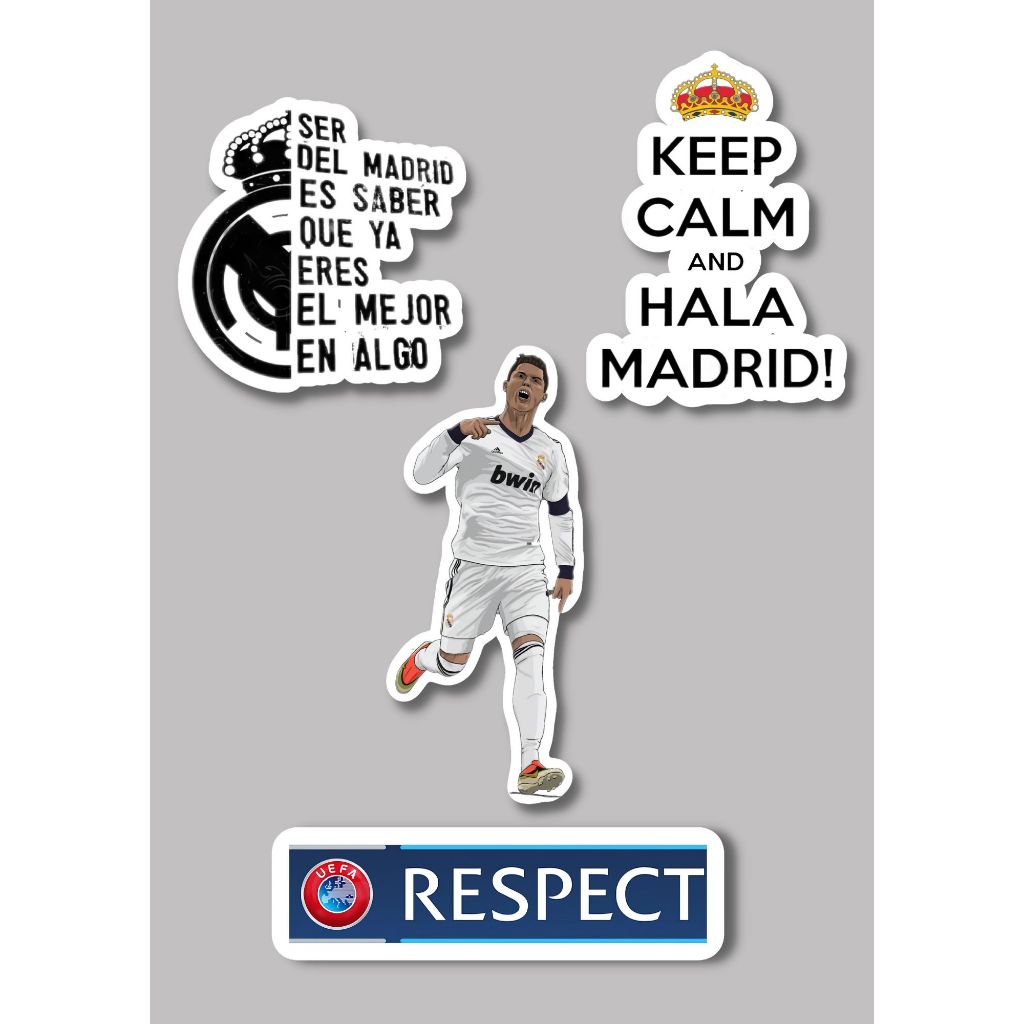 Jual STIKER STICKER AESTHETIC MURAH 20 PCS STICKER REAL MADRID LOS ...