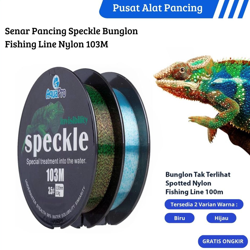 Jual Free Ongkir Senar Pancing Ikan Line Fishing Speckle Bunglon Senar ...