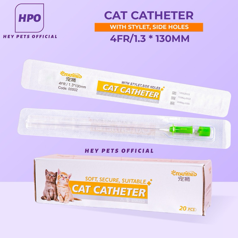 Jual Kateter Urine Kucing (Cat Catheter) (4Fr) (With Stylet)(Close end ...