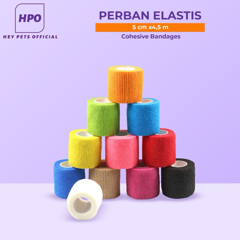 Jual Finger Tape 5 cm x 4.5 m Cohesive Bandage Self Adhesive Bandage ...