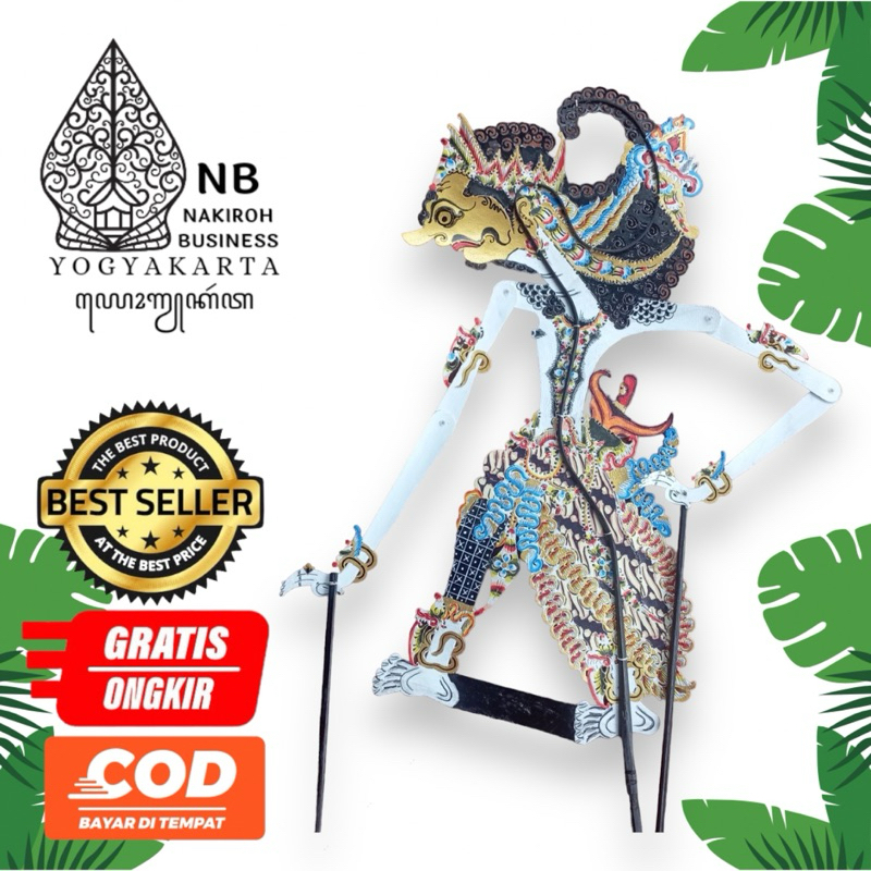 Jual Wayang Kulit Asli Ontorejo Motif Batik Alusan Ukuran Standar ...