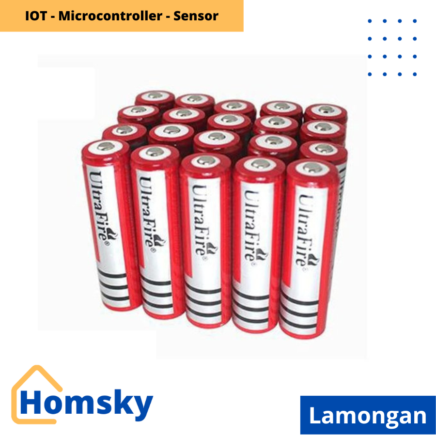 Jual Baterai 18650 Ultrafire 9900Mah Untuk Senter Nodemcu ESP8266 IOT ...