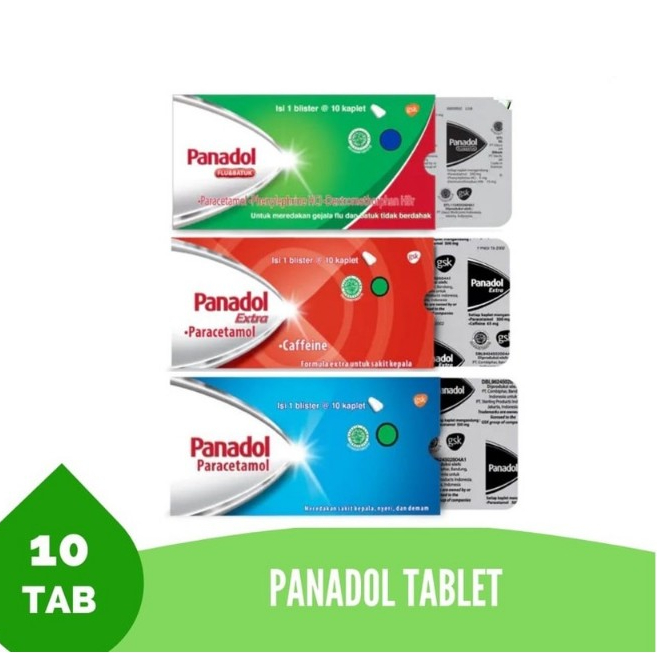 Jual Panadol Tablet (Biru, Merah, Hijau) | Shopee Indonesia