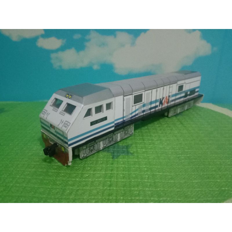 Jual MINIATUR LOKOMOTIF CC 203 PUTIH BIRU | Shopee Indonesia