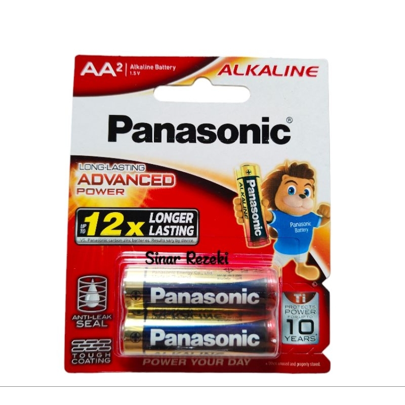 Jual 1 pasang = 2 buah!! Baterai panasonic alkaline AA AAA/Baterai alkaline | Shopee Indonesia