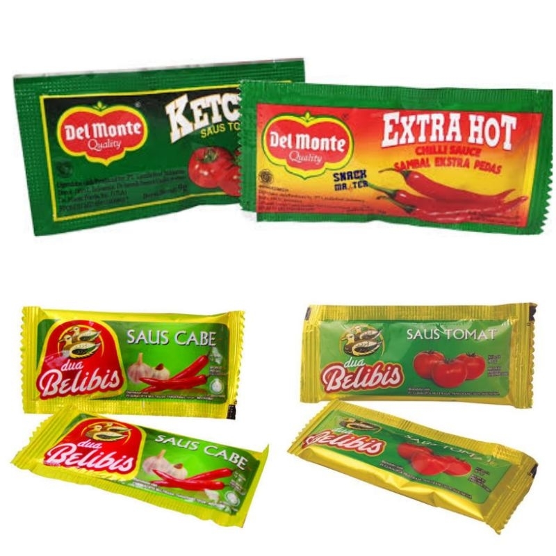 Jual DUA BELIBIS - DEL MONTE Saos Tomat Sambal Cabe Sachet | Shopee ...