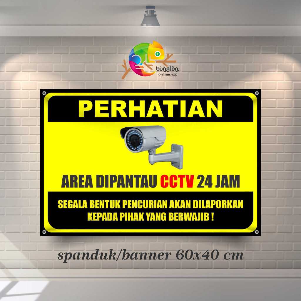 Jual Spanduk Banner Area Dipantau CCTV 24 jam | Shopee Indonesia