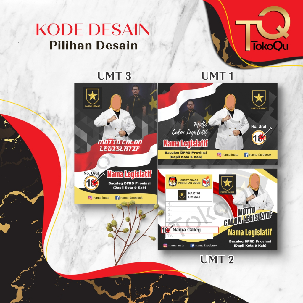 Jual Stiker Caleg/Stiker kampanye caleg/Stiker pemilu/Stiker partai ...