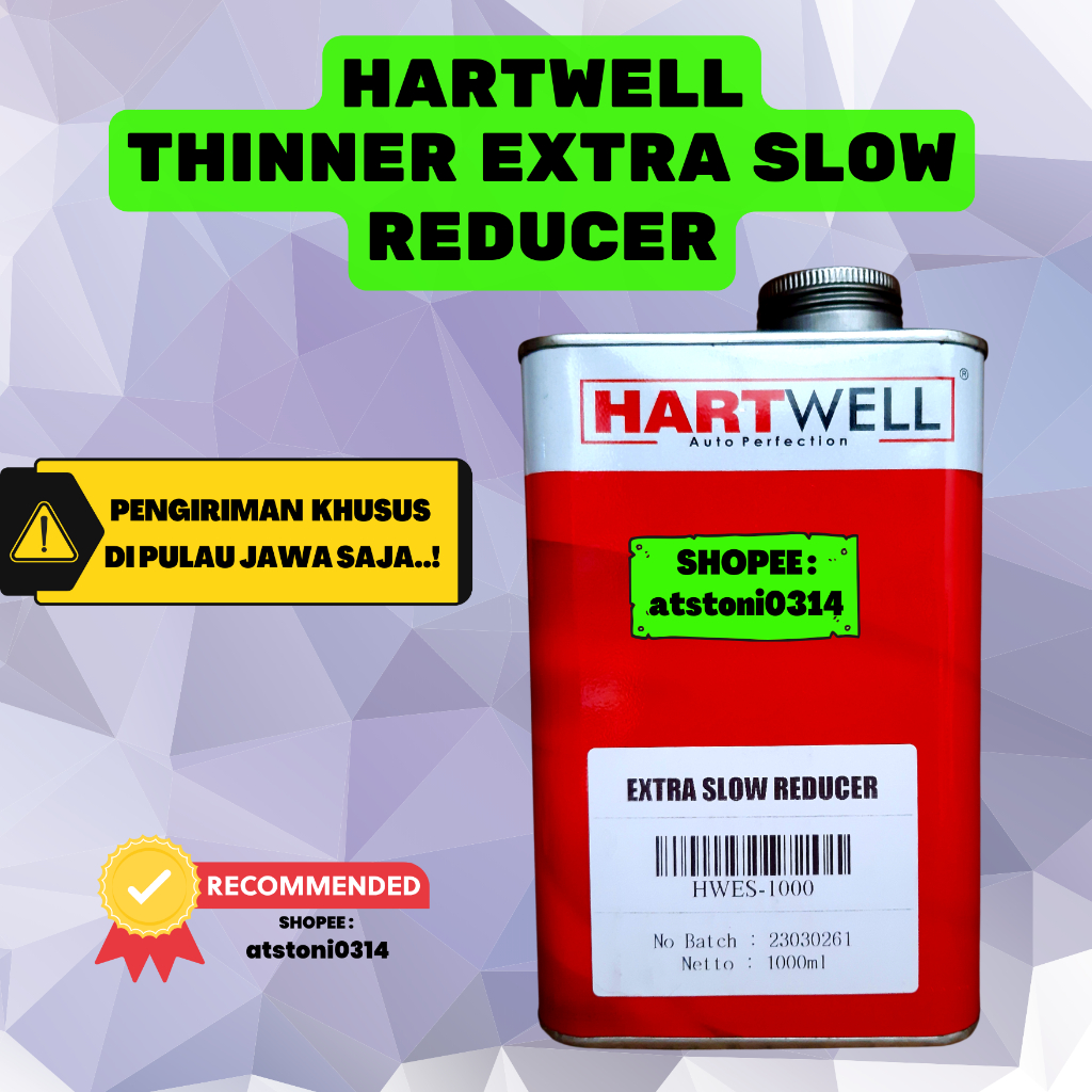 Jual Hartwell Thinner EXTRA SLOW Reducer (*1000ml) | Shopee Indonesia