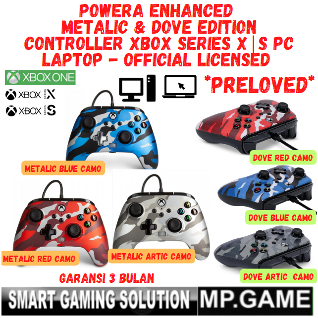 Jual PowerA Enhanced Wired Controller METALLIC & Dove Camo Xbox Series ...