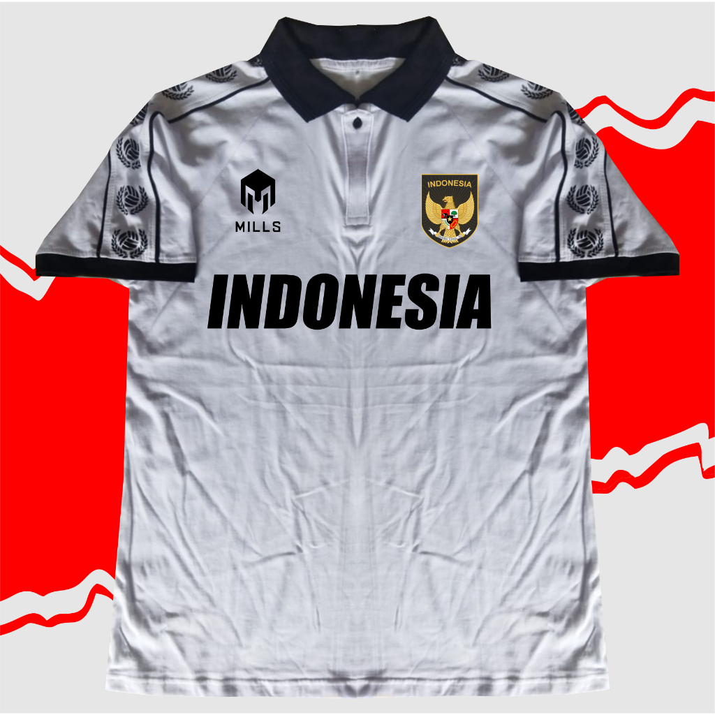 Jual Polo Shirt Official Timnas Indonesia Logo Bordir Komputer Digital ...