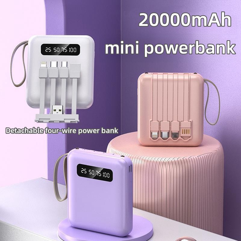 Jual Mini size Powerbank 20000 mAh with 4 usb fast charging Lightweight ...