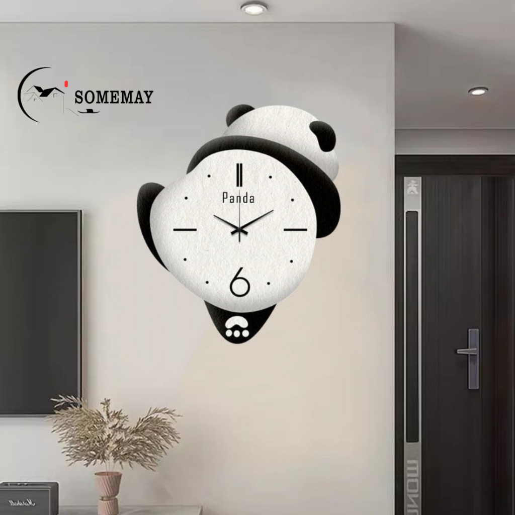 Jual SOMEMAY Jam Dinding Panda M31/M32/ Jam dinding aesthetic diameter ...