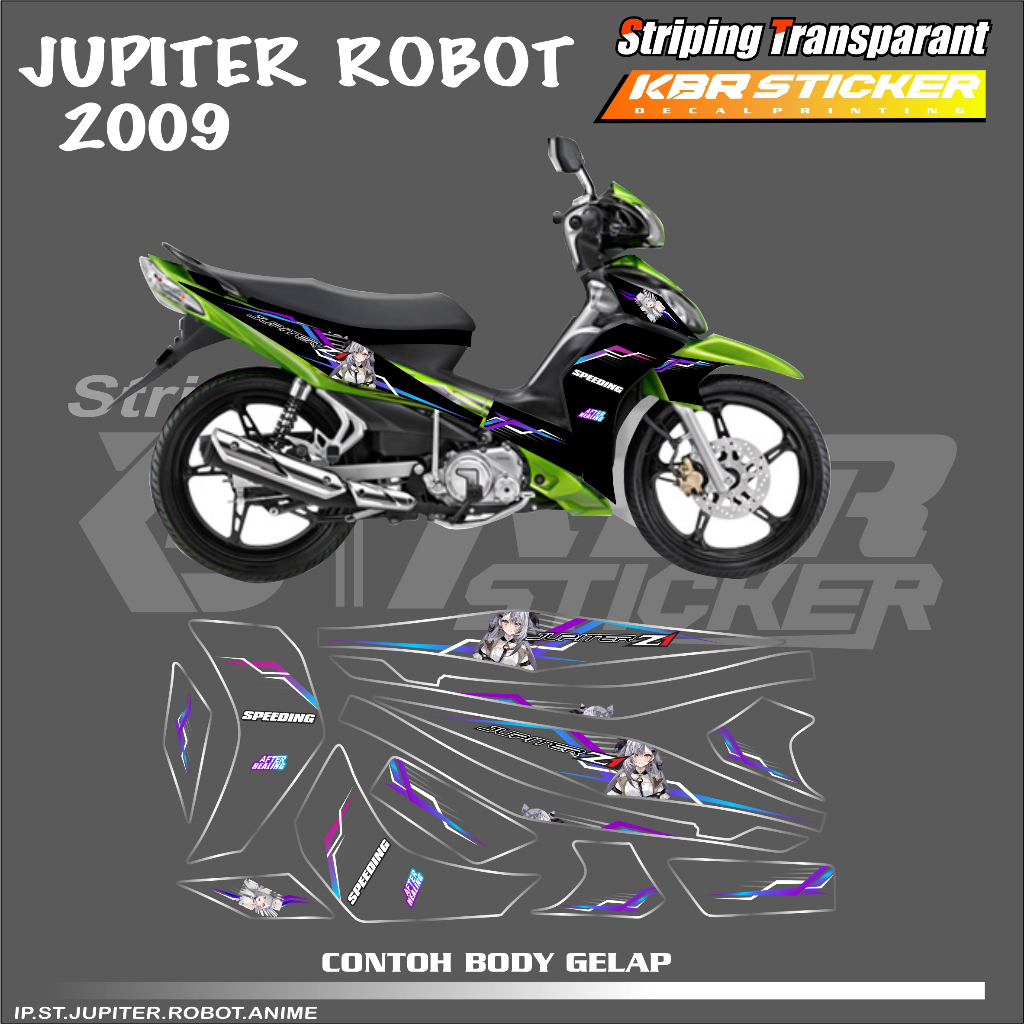 Jual JUPITER ROBOT (COD) STIKER STRIPING MOTOR YAMAHA JUPITER ROBOT ...