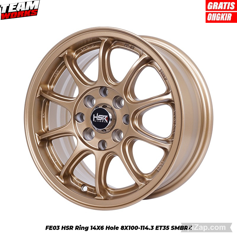 Jual Velg Mobil Hsr Fe02 Ring 14 Air ev Avanza Datsun Kijang Krista Hole 4x100-114 | Shopee ...