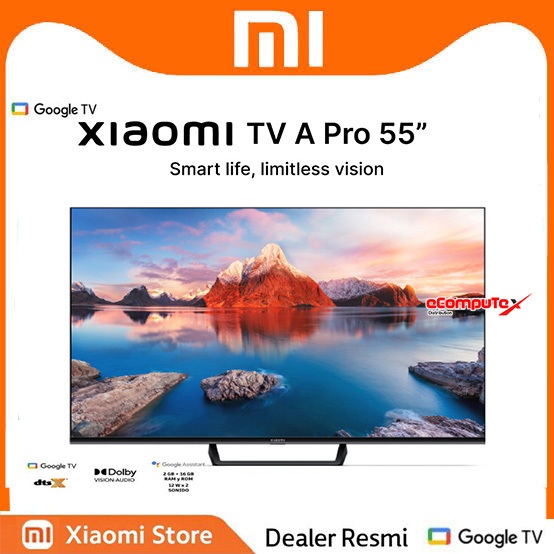 Jual XIAOMI A PRO TV 55" INCH 4K UHD DOLBY VISION - GARANSI RESMI | Shopee Indonesia
