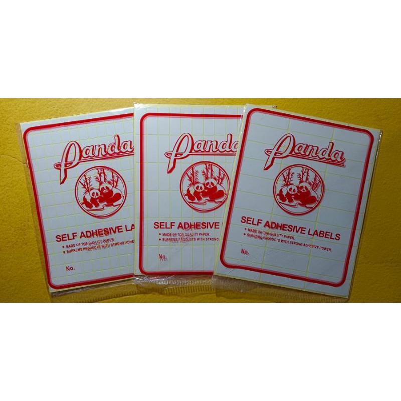 Jual KERTAS/STIKER LABEL HARGA PANDA POLOS NO.107-113-123 (1 PACK ...
