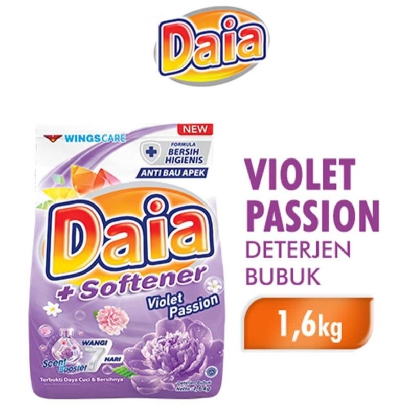 Jual Daia Detergent Bubuk+Softener 1.6Kg | Shopee Indonesia