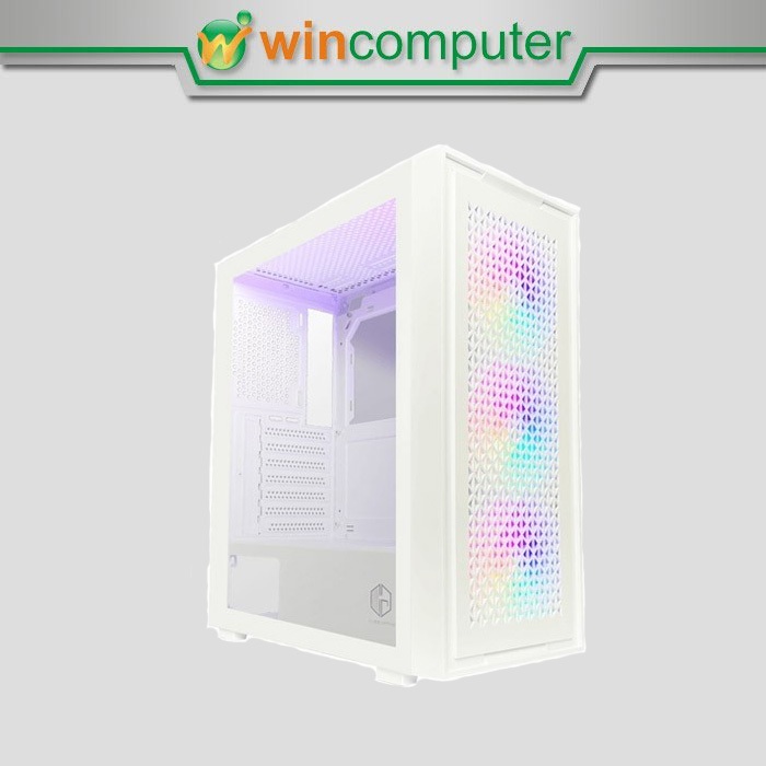 Jual Casing PC Cube Gaming Stark WHITE - Tempered Glass, ATX, 3x ...