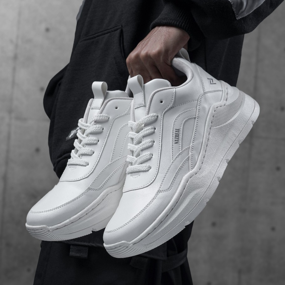 Jual HYPE RANGER FULL WHITE - Sepatu Sneakers Pria Putih Casual Shoes Distro Sneaker Cowok ...