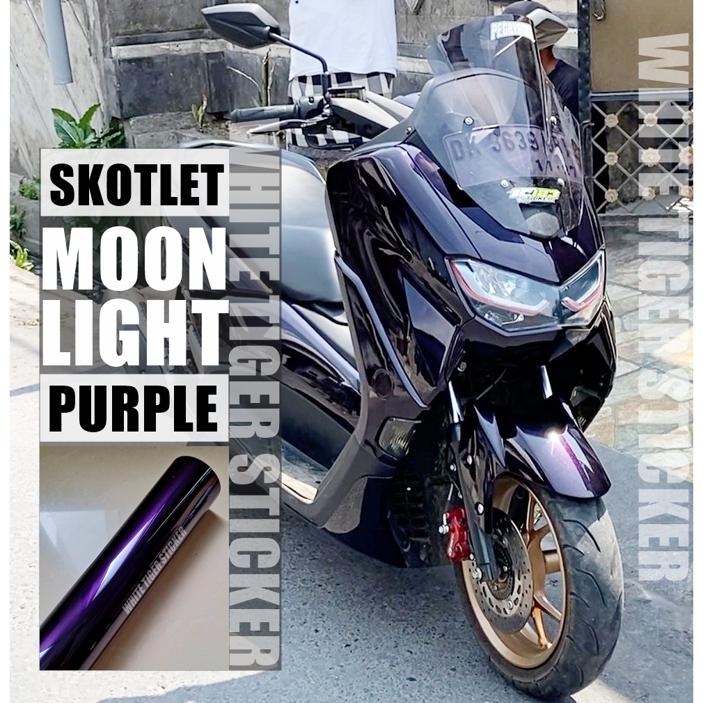 Jual SKOTLET STIKER MOTOR HITAM LEMBAYUNG UNGU MOONLIGHT PURPLE ...