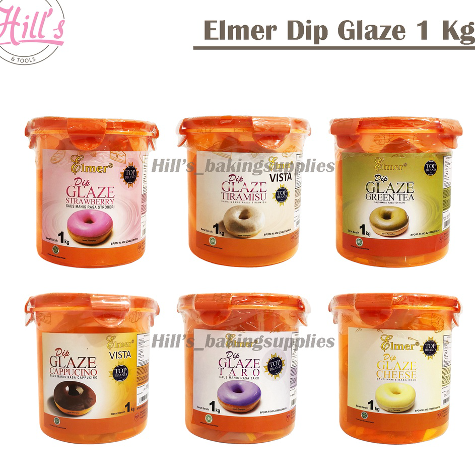 Jual Terlaris TERLENGKAP !!! ELMER DIP GLAZE 1 KG ALL VARIAN / RASA ...