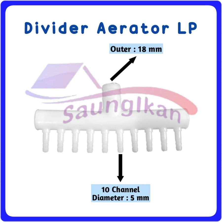 Jual Air flow Divider Distributor Pembagi Pompa Udara Aerator 6 8 10 12 ...