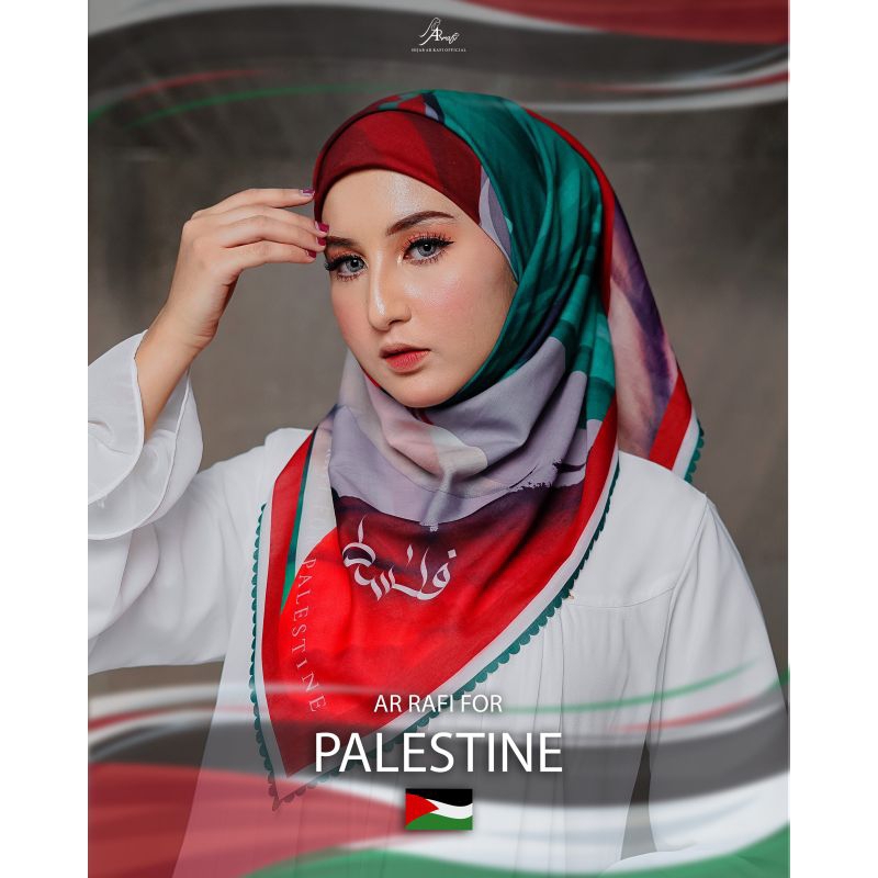 Jual Palestine Scarf by Arrafi Hijab | Kerudung Jilbab Segiempat ...