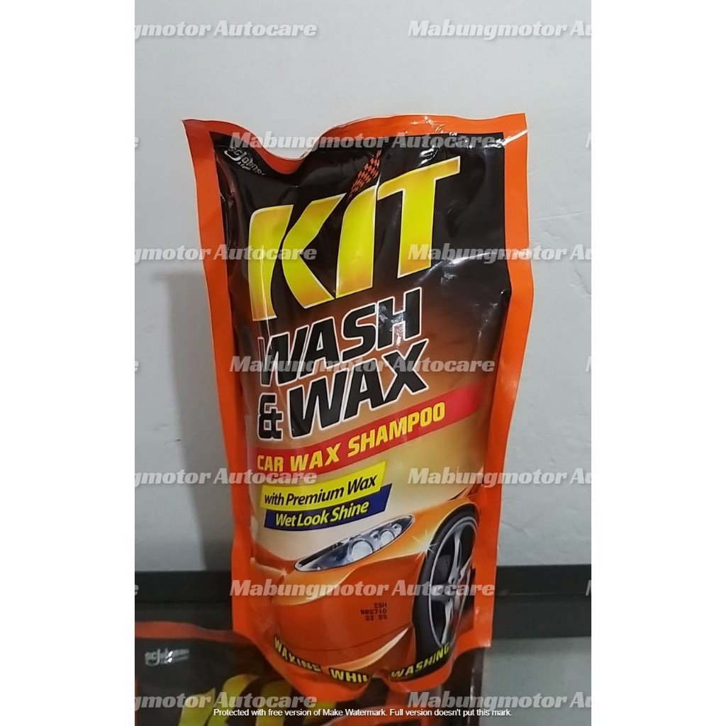 Jual KIT Wash & Wax Pouch Car Wax Shampoo Mobil & Motor 400 mL | Shopee ...