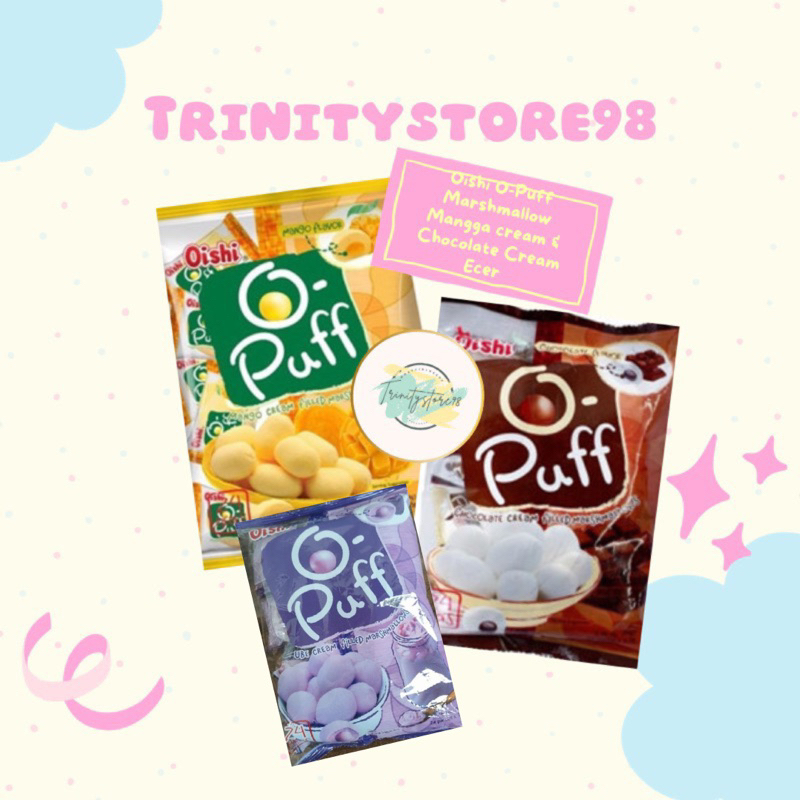 Jual ECER Oishi O-Puff Marshmallow Ubi Mango Chocolate / Oishi O-Puff ...