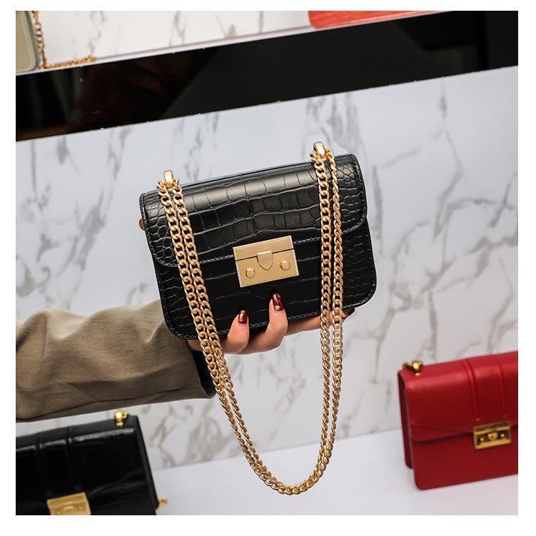 Jual KAFINA - Tas Selempang Wanita Import Bag Wanita Cewek Croco Mini Tali Rantai Pesta ...