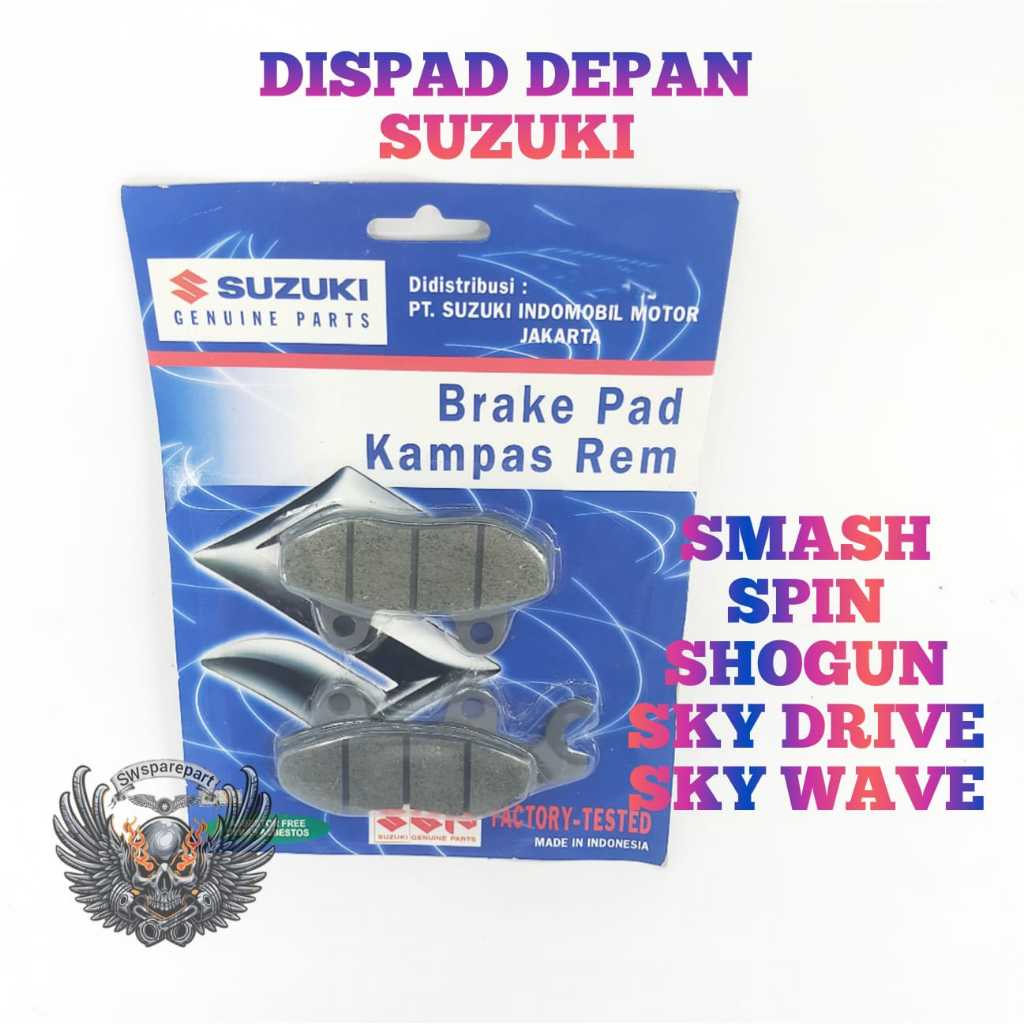 Jual DISPAD KAMAPAS REM DEPAN SUZUKI SGP SMASH KUALITAS ORIGINAL SUZUKI ...