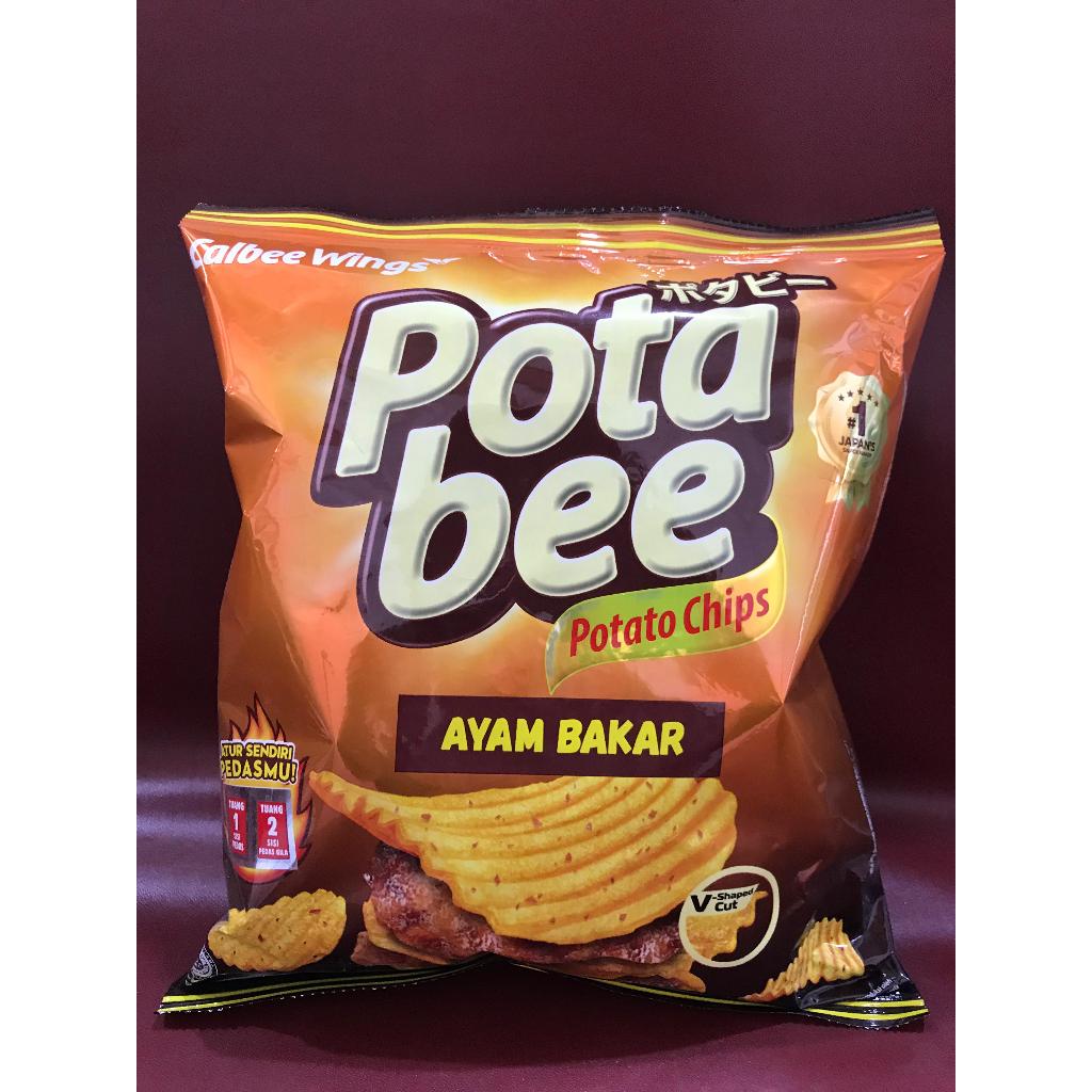 Jual Potabee Keripik Kentang Rasa Ayam Bakar 68g - Potato Chips V Cut ...