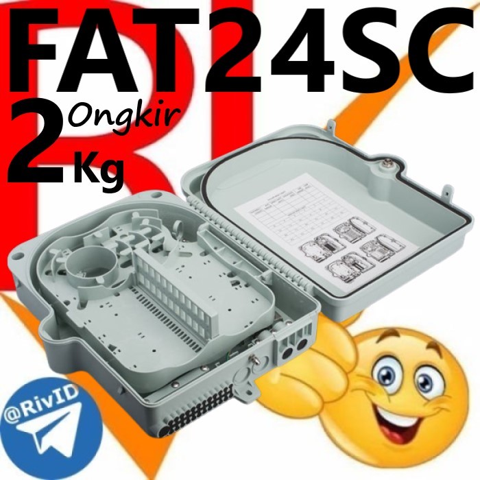 Jual ODP Kosongan 16 24 core FAT 16c 24c Wall Pole Mount Fiber Optic ...