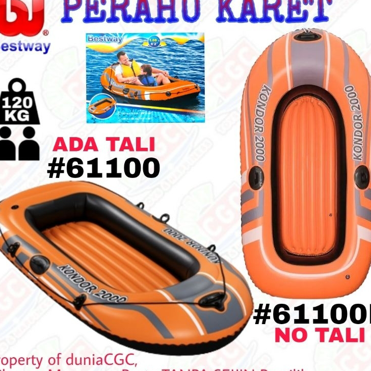 Jual Laris Bestway 61100 Perahu Karet Hydro Force Raft SNI | Shopee ...