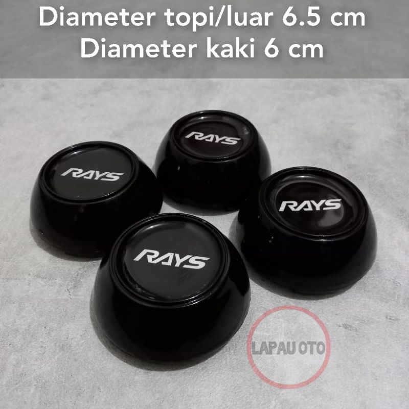 Jual dop velg racing rays diameter 6.5 cm harga 4 pcs | Shopee Indonesia