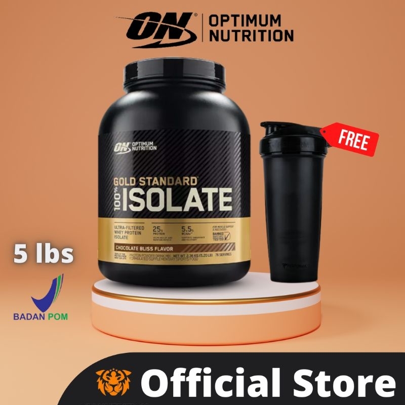 Jual Optimum Nutrition On Gold Standard Isolate Whey Protein 5lb 5lbs