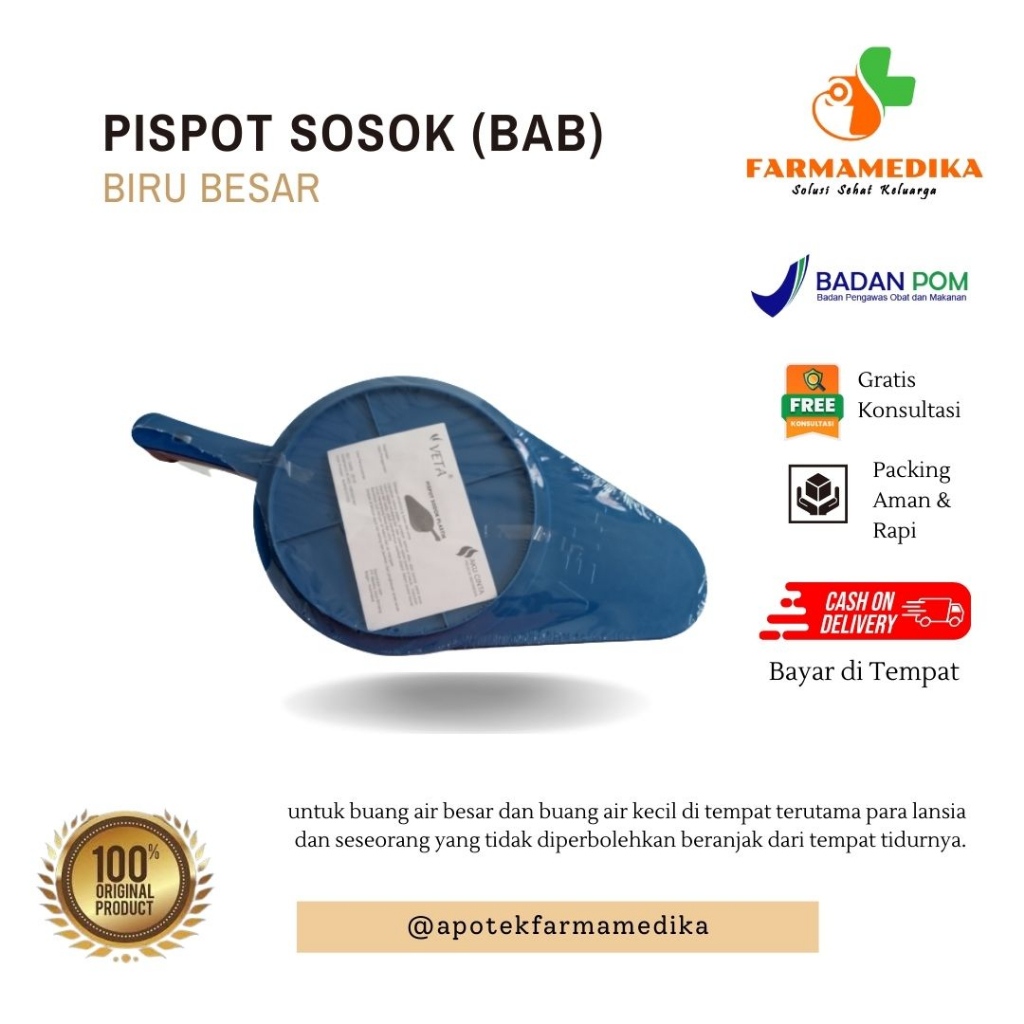 Jual PISPOT SODOK (BAB) BIRU BESAR | Shopee Indonesia