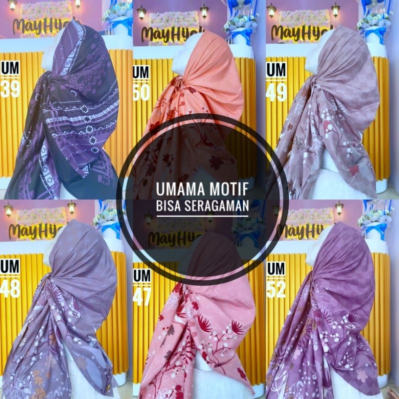 Jual JILBAB UMAMA VOAL MIRACLE MOTIF SYARI 130x130 LOGO EMAS LASERCUT ...