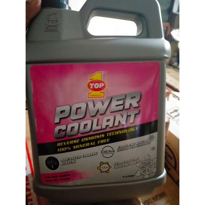 Jual Air radiator Top1 Power Coolant Merah Galon (4 liter) | Shopee ...