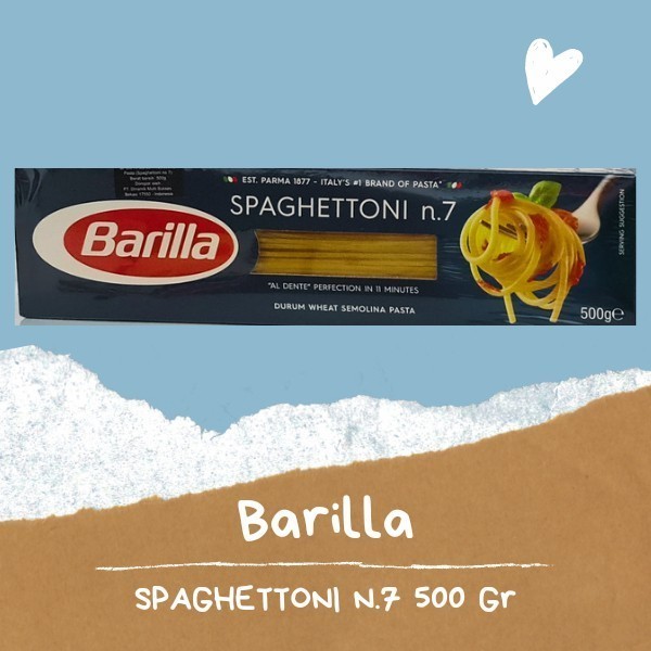 Jual Pasta Spaghetti Barilla No. 7 500 Gr / Spageti / Spagheti Pasta ...