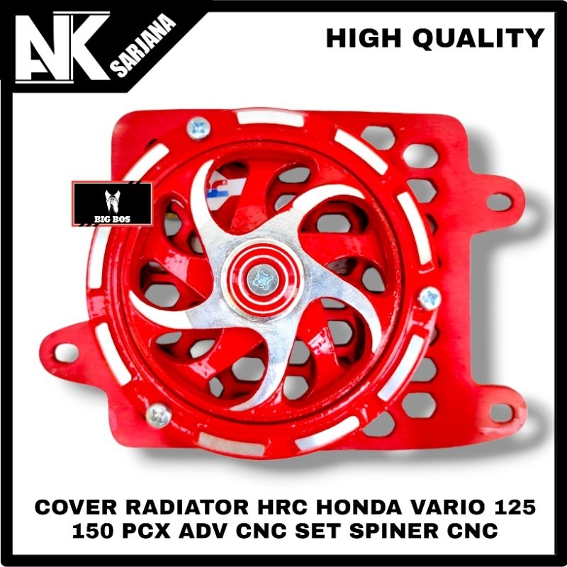 Jual TUTUP COVER KIPAS RADIATOR HRC SET SPINER HONDA VARIO 125 150 PCX ADV 150 CNC | Shopee ...