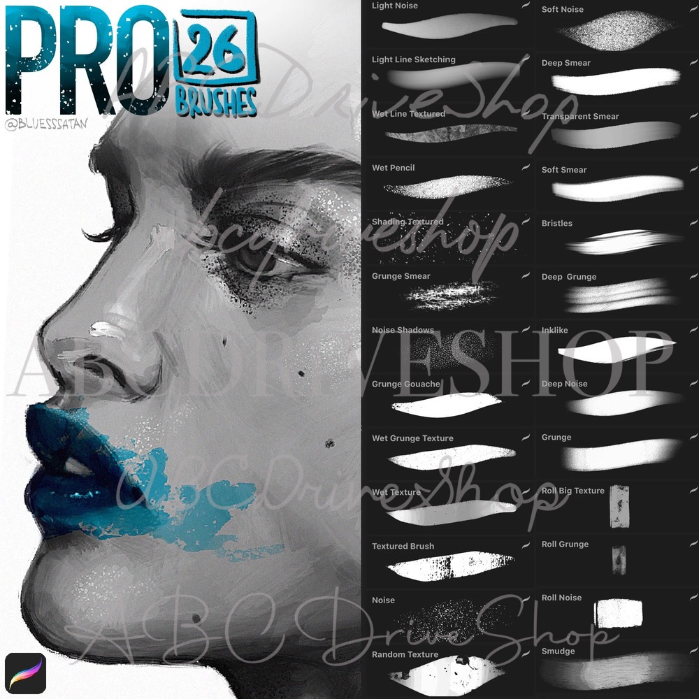 Jual Procreate Brush - Pro 26 Brushes | Shopee Indonesia