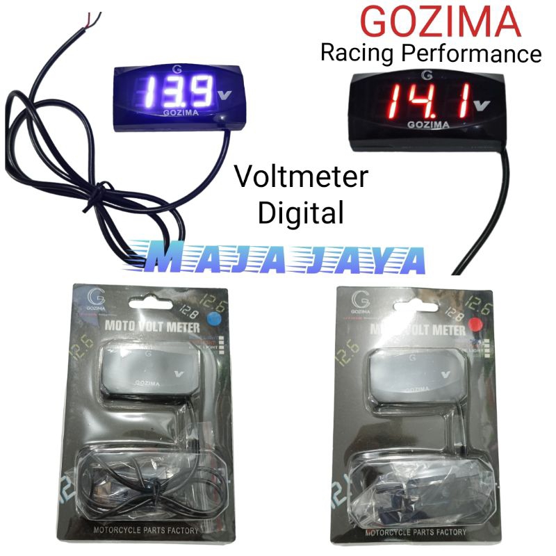 Jual Voltmeter Digital Volt meter GOZIMA Led Tes Aki / Voltmeter Gozima ...