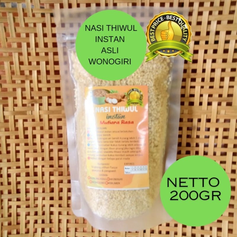 Jual NASI TIWUL INSTAN 200GR/OYEK/NASI SINGKONG INSTAN WONOGIRI ...